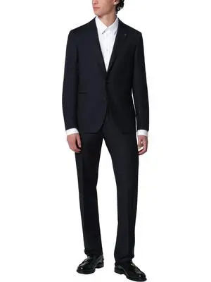 Tagliatore Single-breasted Wool Suit - Blue