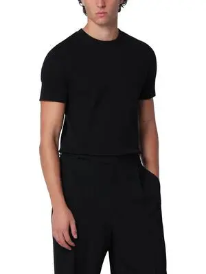 Saint Laurent Cassandre T-shirt In Cotton - Black