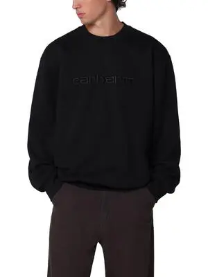 Carhartt Work In Progress Carhartt Sweatshirt In Cotton Blend - Black
