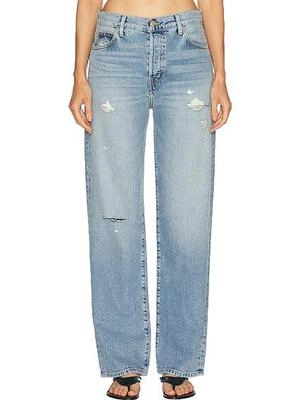 Eterne Saint Boyfriend Straight Leg Jeans - Light Indigo