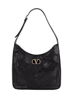 Valentino Garavani Loise Medium Hobo Bag - Nero