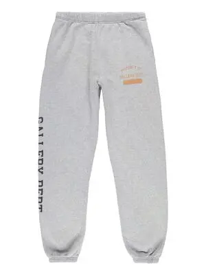 GALLERY DEPT. Logo-print Cotton Track Trousers - Grey