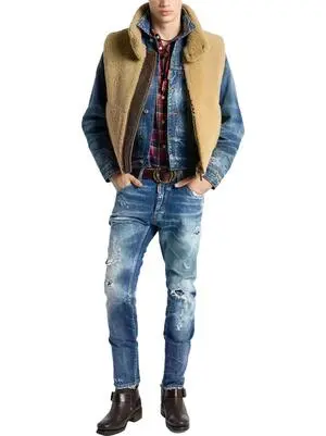 Dsquared2 Brando Classic Teddy Jeans - Blue