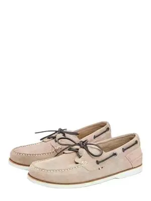 Tommy Hilfiger Suede Boat Shoes - Neutrals