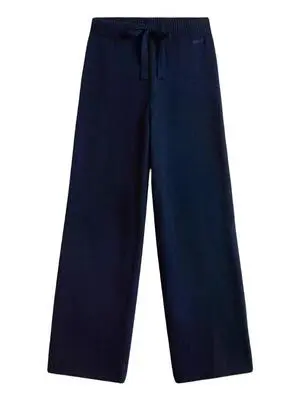 Woolrich Drawstring Waist Straight Trousers - Blue