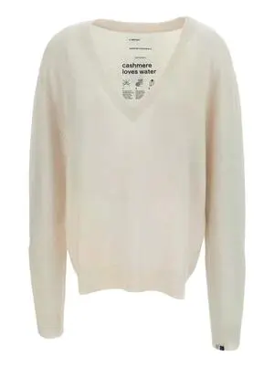 Extreme Cashmere V-neck Cashmere Sweater - Neutrals