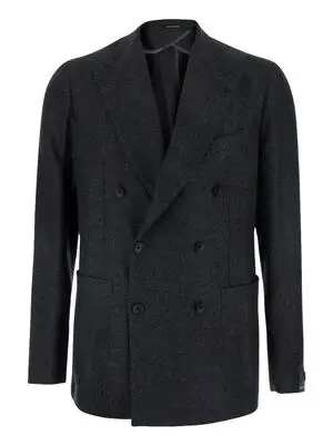 Tagliatore Monte Carlo Double-breasted Blazer - Grey