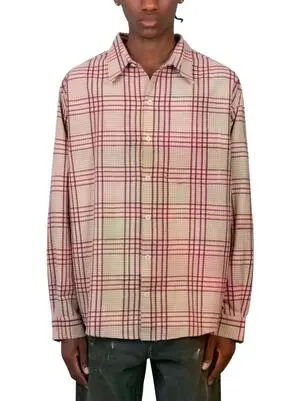 STORY MFG. Plane Check Handloom Shirt - Neutrals