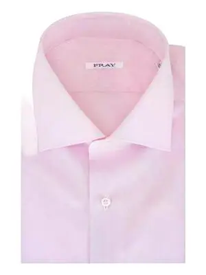 FRAY Riva Spread-collar Cotton Shirt - Pink