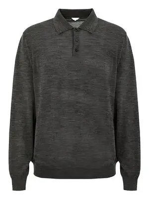 Malo Long-sleeve Polo Shirt - Grey