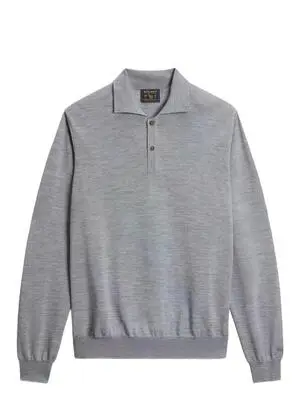 Woolrich Virgin Wool Polo Sweater - Grey