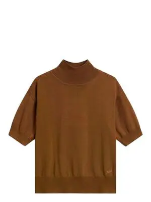 Woolrich High-neck Short-sleeve Sweater - Brown