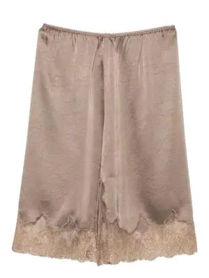 Citizens Of Humanity Lace Trim Mini Skirt - Neutrals