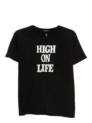 R13 Slogan-print T-shirt - Black