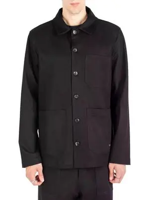 SOCIETE ANONYME Patch-pocket Shirt Jacket - Black