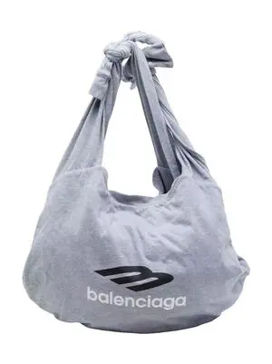 BALENCIAGA Balenciaga Jersey Logo Hobo Bag