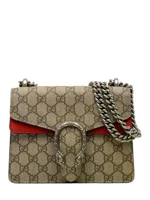 Gucci Gg Supreme Dionysus Crossbody Bag - Neutrals