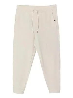 Dkny Ribbed Track Pants With Drawstring Fastening - Neutrals