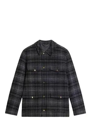 Woolrich Checked Shirt Jacket - Grey