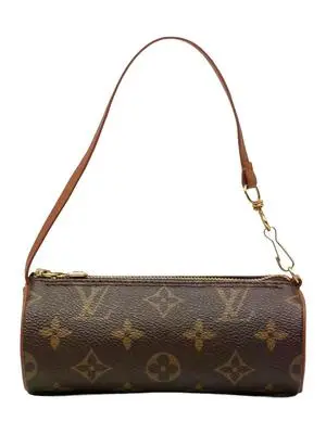 LOUIS VUITTON 1990-2010 Monogram Papillon Pochette Handbag - Brown