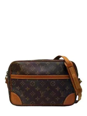 LOUIS VUITTON 1997 Monogram Trocadero 27 Crossbody Bag - Brown