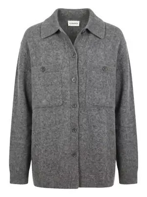 P.a.r.o.s.h Wool Knitted Cardigan - Grey