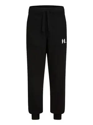 Karl Lagerfeld Drawstring Track Pants - Black