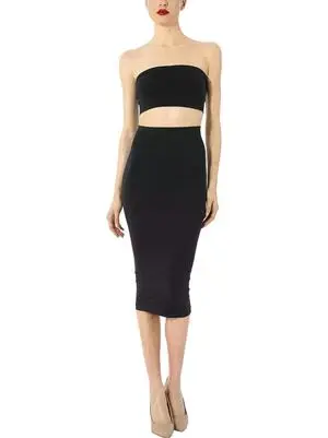 Wolford Seamless Circular-knit Midi Skirt - Black