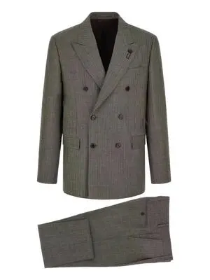 LARDINI Feeling Double-breasted Suit - Grey