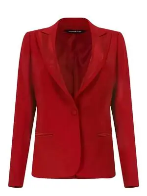 TONELLO Single-breasted Peak Lapel Blazer - Red