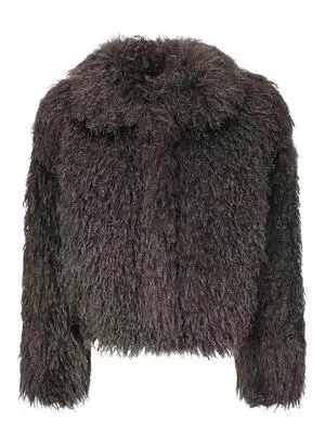 Tagliatore Faux-fur Collar Jacket - Brown