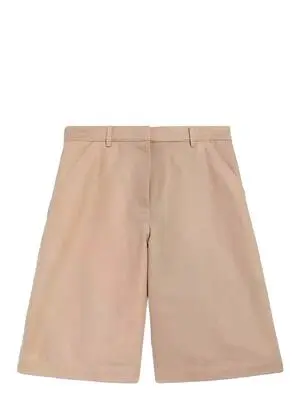 BALENCIAGA Balenciaga Beige Cotton Bermuda Shorts