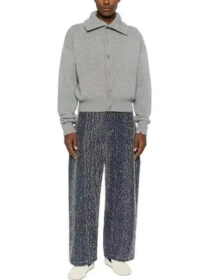 Extreme Cashmere Spread-collar Cardigan - Grey
