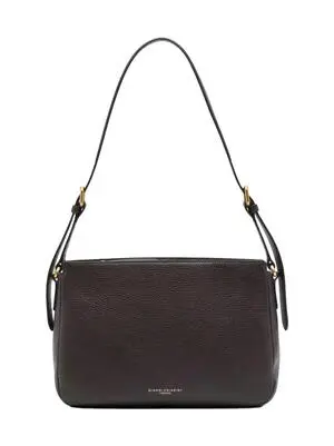 GIANNI CHIARINI Laura Grained Leather Shoulder Bag - Brown