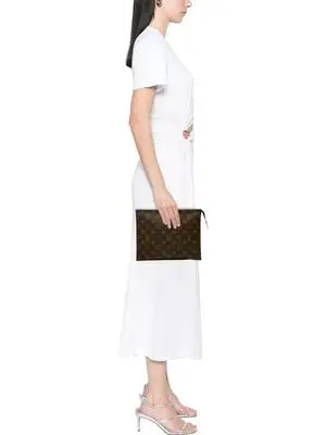 LOUIS VUITTON 2004 Monogram Toiletry Pouch 26 Clutch Bag - Brown