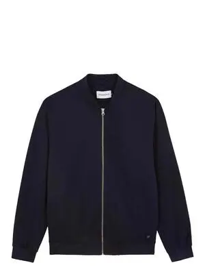 NOWADAYS Zip-up Bomber Jacket With Logo Patch - Blue