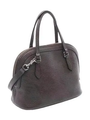 Gucci Mini Leather Dome Satchel - Brown