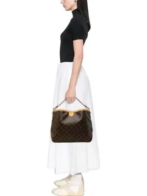 LOUIS VUITTON 2012 Monogram Delightful Pm Tote Bag - Brown