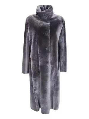 Giorgio Armani Reversible Lamb-fur Coat - Brown
