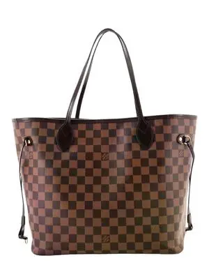 LOUIS VUITTON Damier Neverfull Tote Bag - Brown