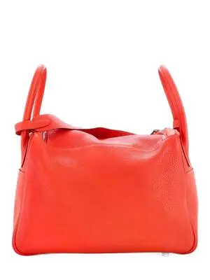 Hermès Lindy Bag Clemence 30 Shoulder Bag - Red