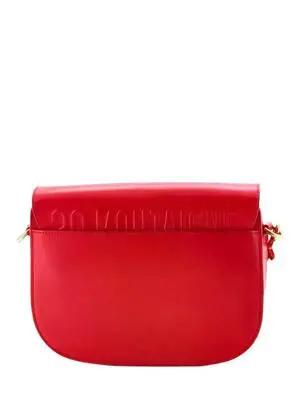 Dior Bobby Flap Bag Leather Medium Crossbody Bag - Red