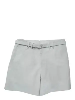 STOFFA Belted Twill Shorts