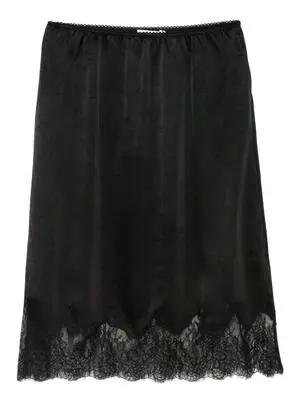 Citizens Of Humanity Lace Trim Mini Skirt - Black