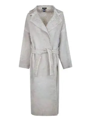 Avant Toi Oversized Belted Alpaca Coat - Grey