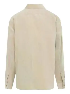Ralph Lauren Purple Label Corduroy-texture Button-down Shirt - Neutrals