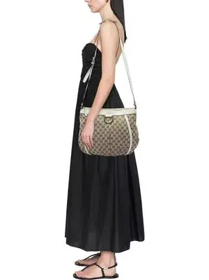 Gucci Gg Canvas Abbey D Ring Crossbody Bag - Neutrals