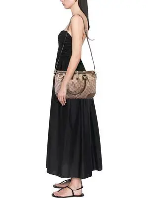 Gucci 2021-2026 Gg Canvas Sukey Satchel - Neutrals