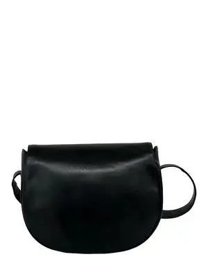 Celine 20th Century Leather Carriage Crossbody Bag - Black