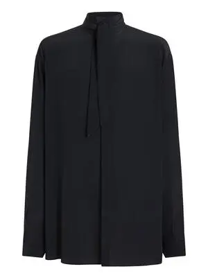 Dolce & Gabbana Crêpe De Chine Shirt Shirts - Blue